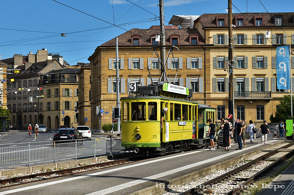 TransN – tram 73 – Neuchâtel Place Pury (CH) – 5 settembre 2021 ...
