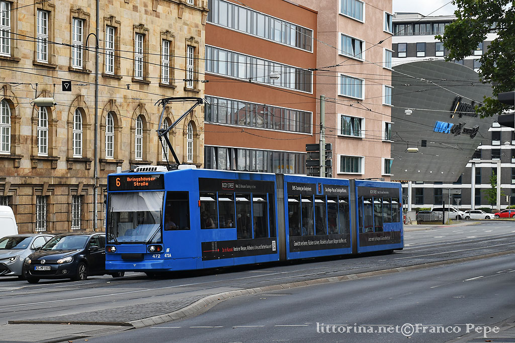 KVG tram 472 – Fünffensterstraße – Kassel (D) – 19 agosto 2022 ...