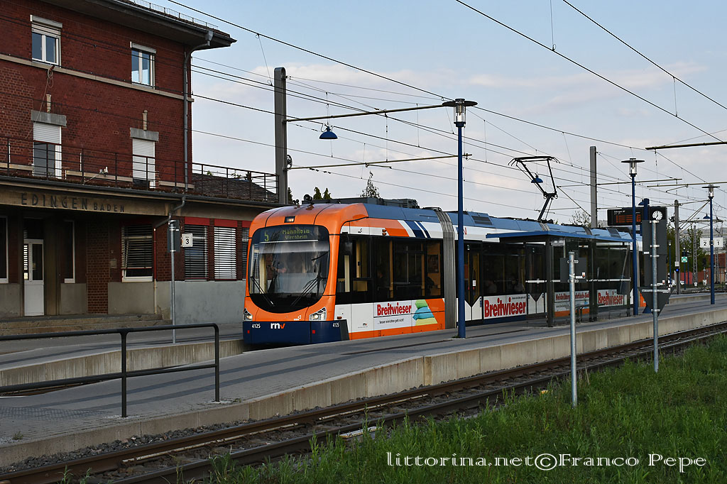 RNV tram 4125 – Edingen, Bahnhof – Edingen (D) – 22 aprile 2022 ...